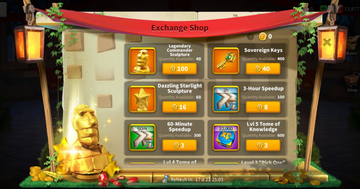 How to Get More Legendary Commander Sculptures for Free in Rise of Kingdoms
